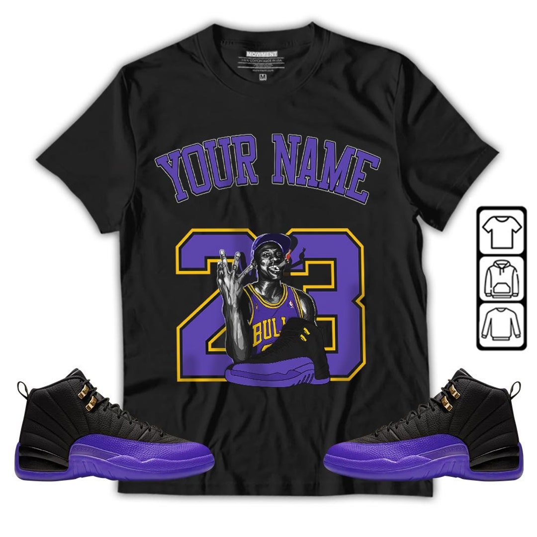 Custom 23 Shoes Unisex Shirt to Match Sneaker Black Field - Etsy