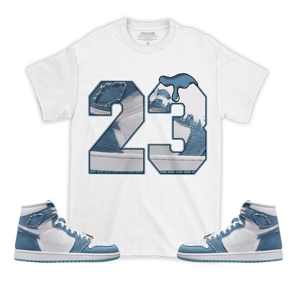 Jordan 1 High Og Denim Shirt - Etsy