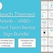Vacation Rental Signs PRINTABLE BUNDLE Blue Beach House Theme Minimal ...
