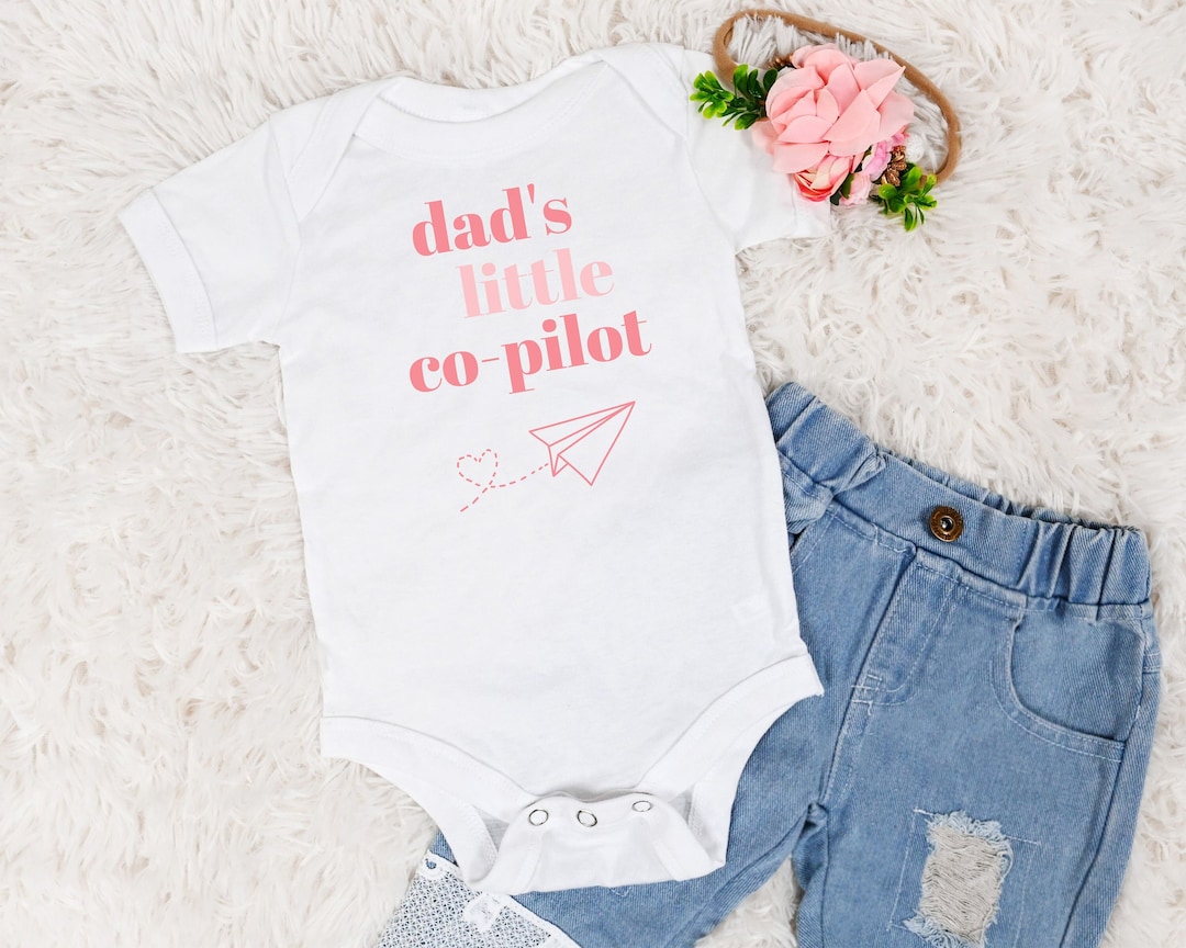 Pilot's Baby Onesie - Perfect Gift for a Pilot Dad's Little One in ...