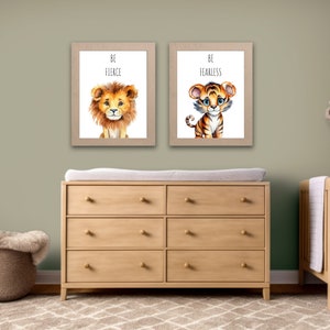 Digital Download Safari Nursery Prints - Positive Affirmations - Cute ...