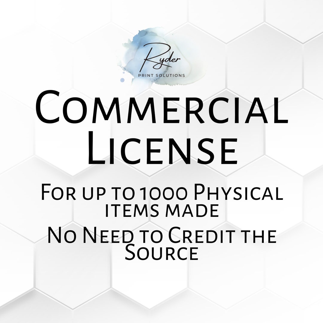 Digital File License for Crafting and Print on Demand Resale Items Made ...