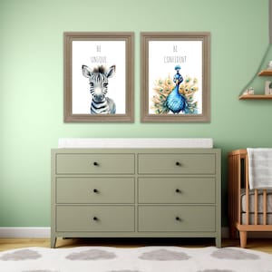 Digital Download Safari Nursery Prints - Positive Affirmations - Cute ...