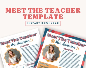 Editable Meet the Teacher Template Back to School Template - Etsy