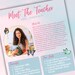 Meet the Teacher Template in Retro Pastel, Editable Meet the Teacher ...