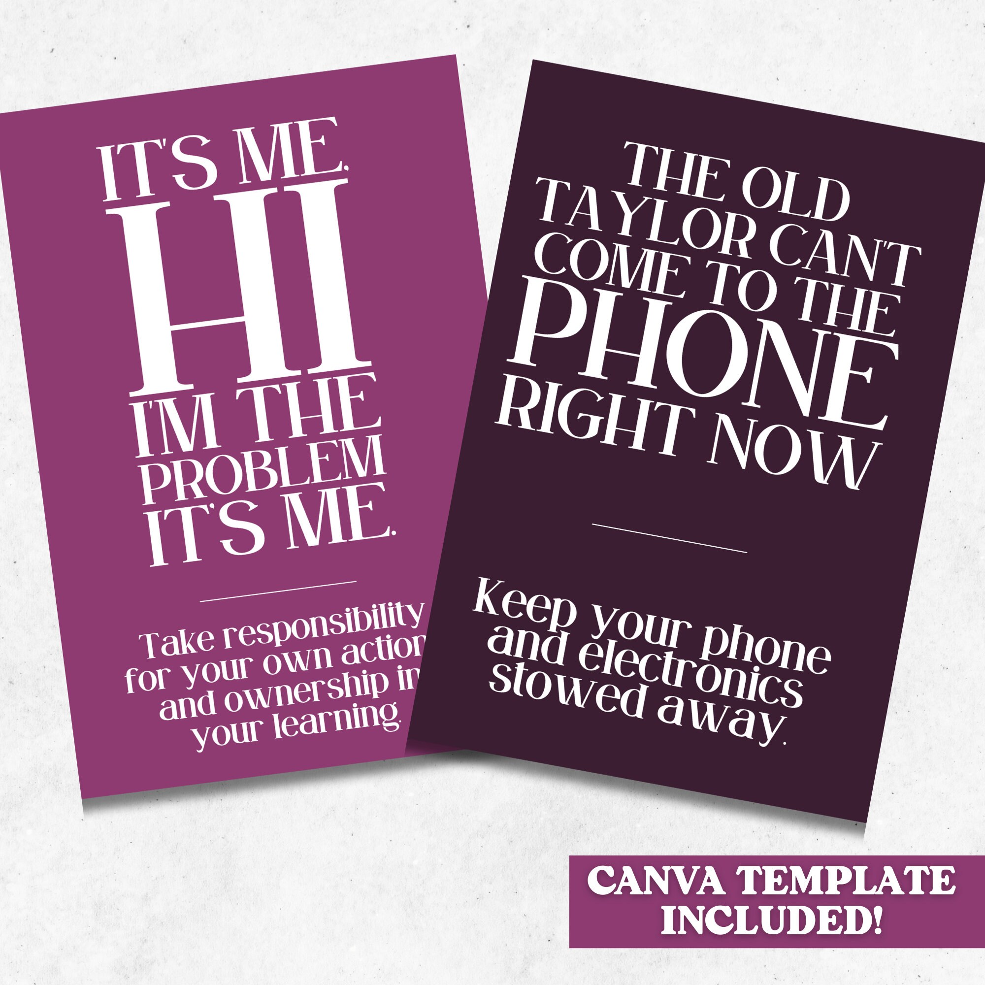 Swifty Classroom Rule Poster Decor Taylor Swift Inspired Classroom ...