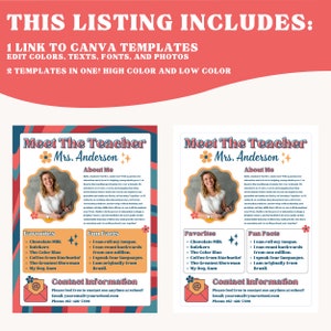 Meet the Teacher Template in Retro Pastel, Editable Meet the Teacher ...