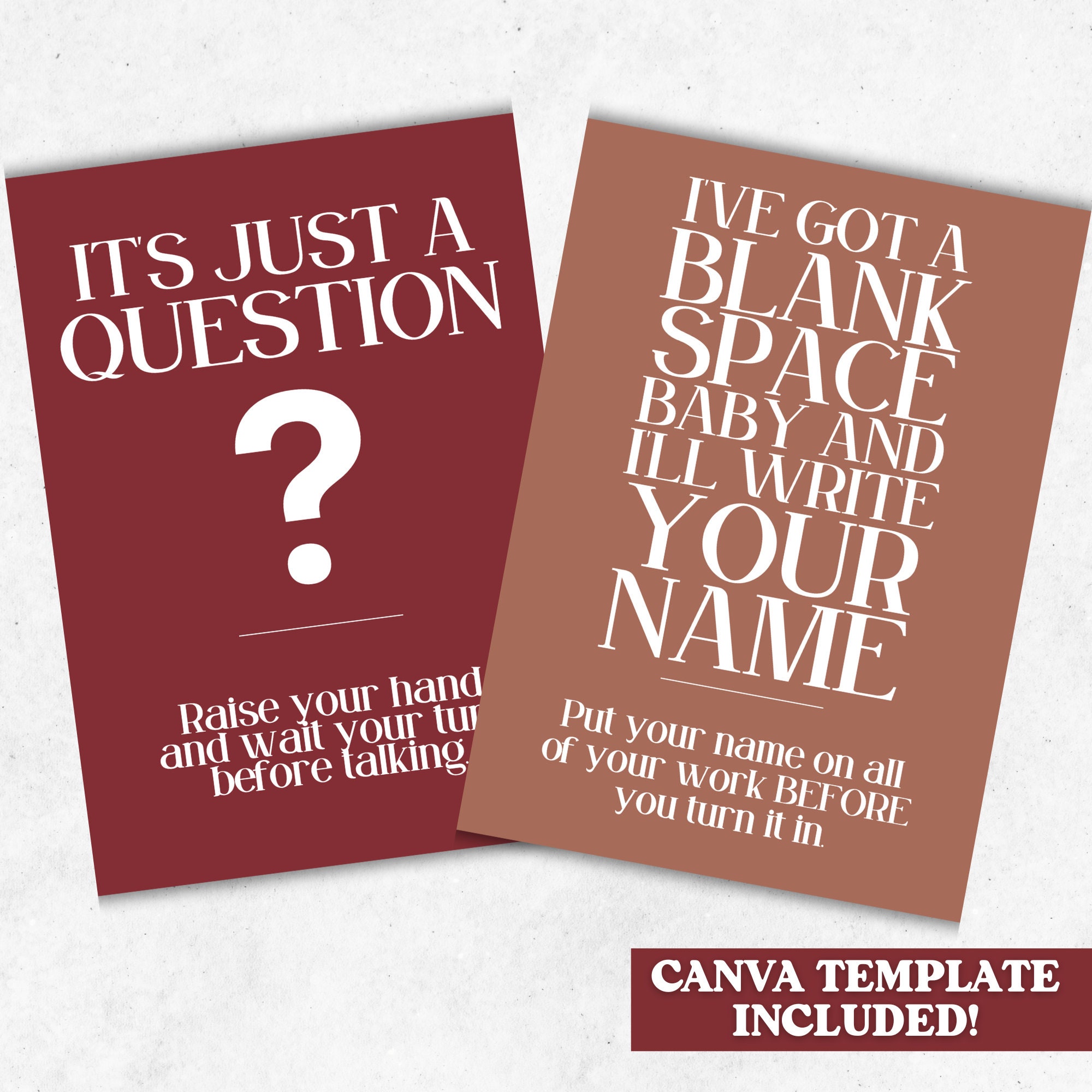 Swifty Classroom Rule Poster Decor Taylor Swift Inspired Classroom ...