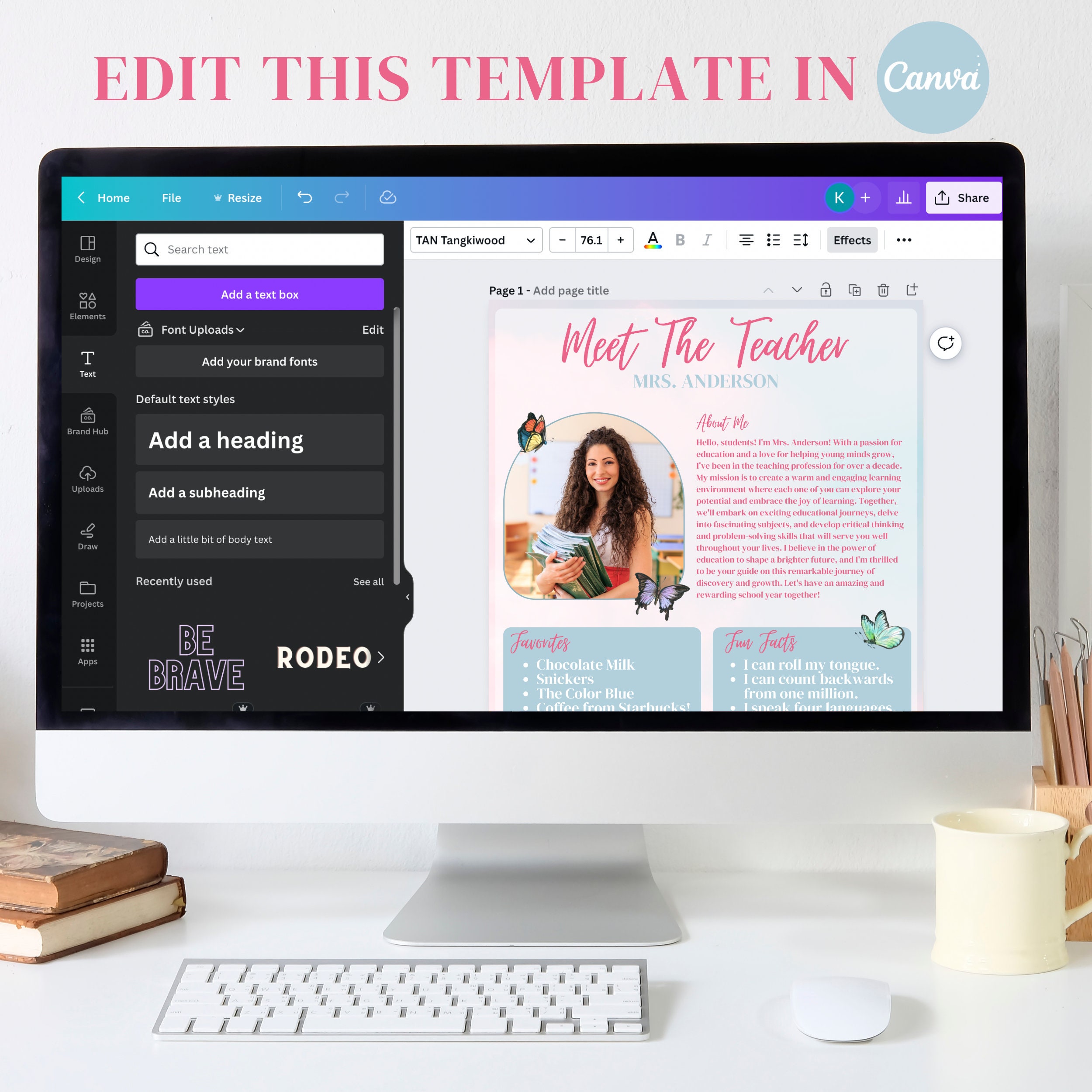 Swiftie Inspired Meet the Teacher Template, Teacher Template, Back to ...