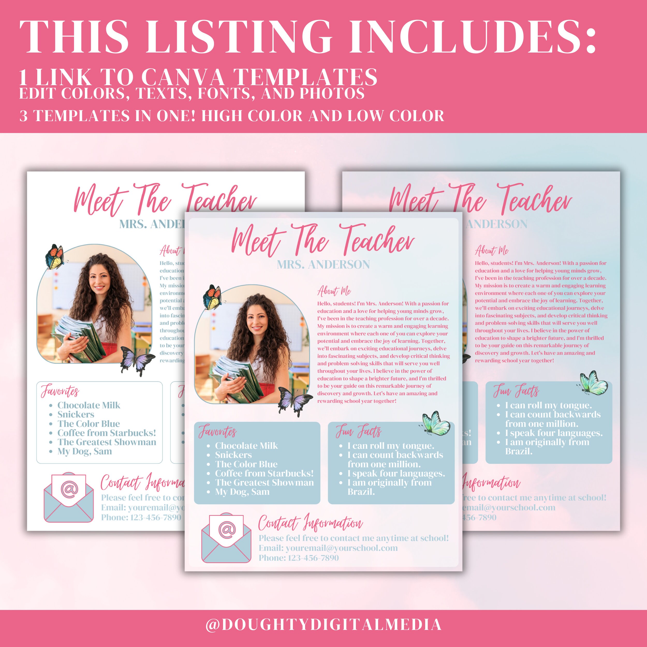 Swiftie Inspired Meet the Teacher Template Teacher Template - Etsy