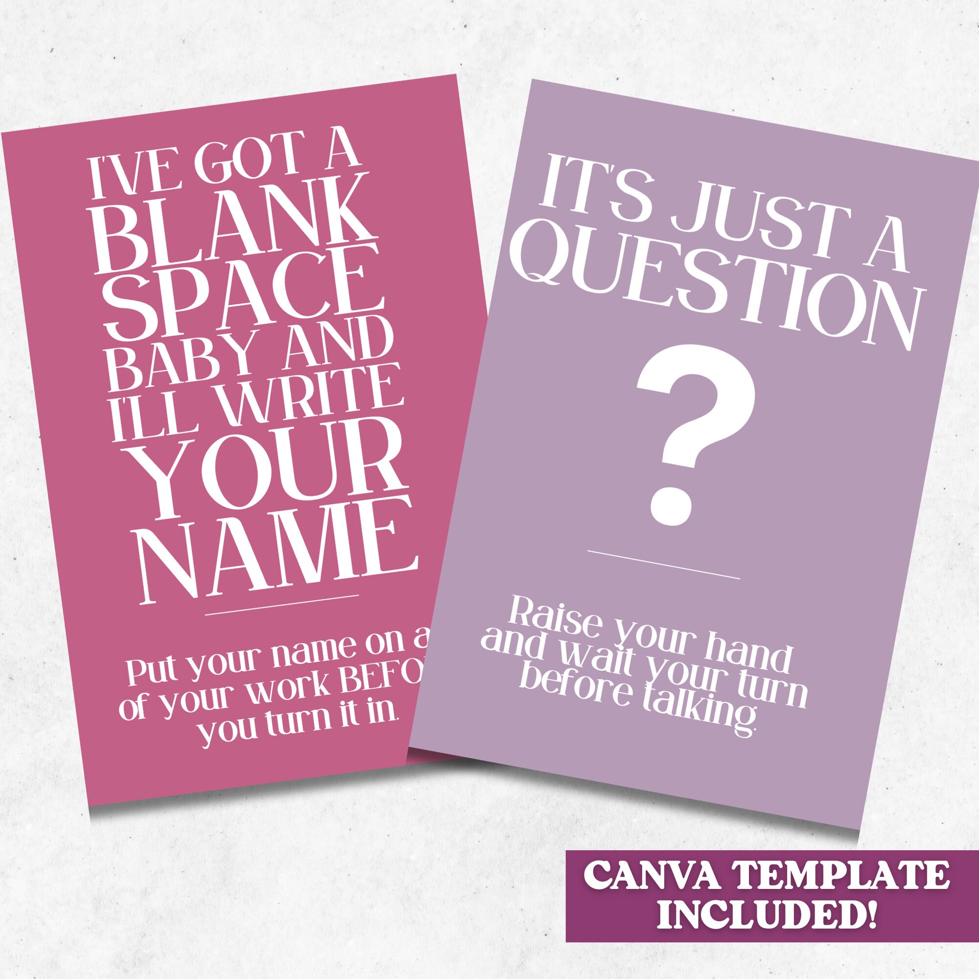 Swifty Classroom Rule Poster Decor Taylor Swift Inspired Classroom ...