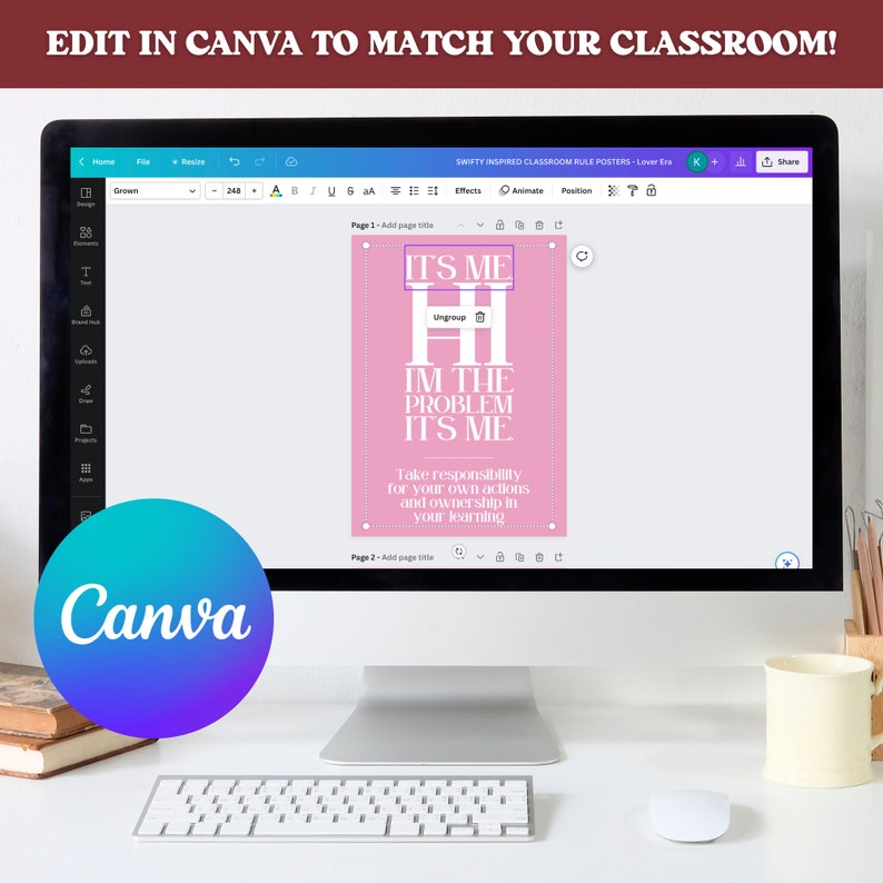 Swifty Classroom Rule Poster Decor Taylor Swift Inspired - Etsy