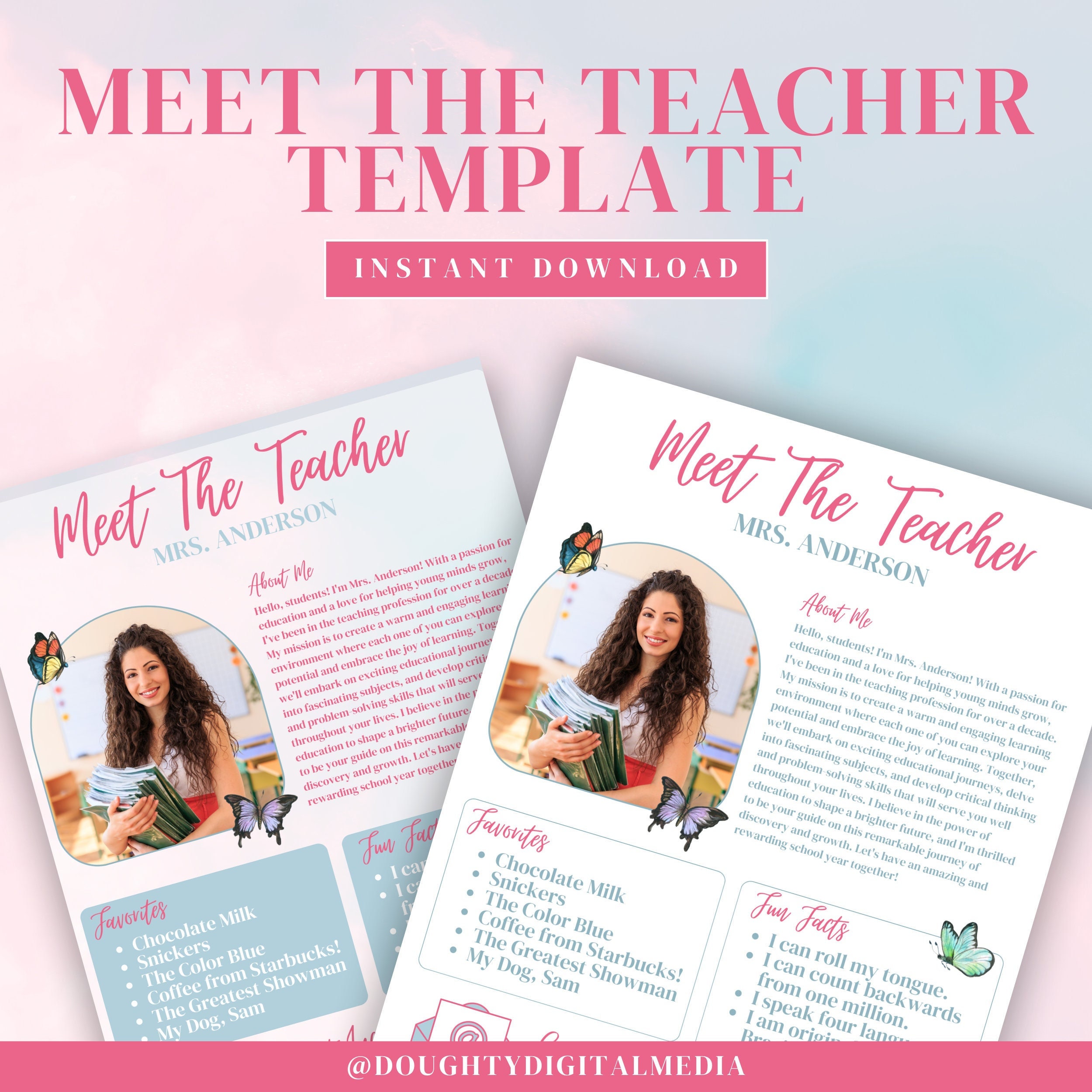 Swiftie Inspired Meet the Teacher Template, Teacher Template, Back to ...