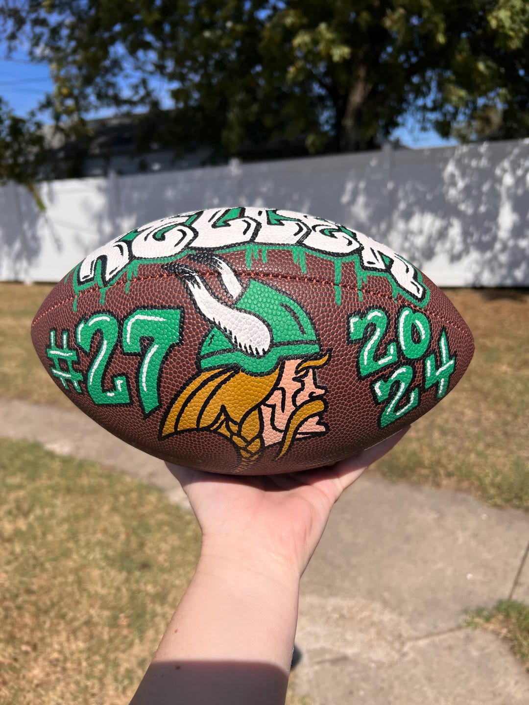 Hand Painted Football Sports Memorabilia - Etsy