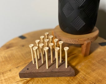 Willys Wooden Triangle Golf Tee Game - Etsy