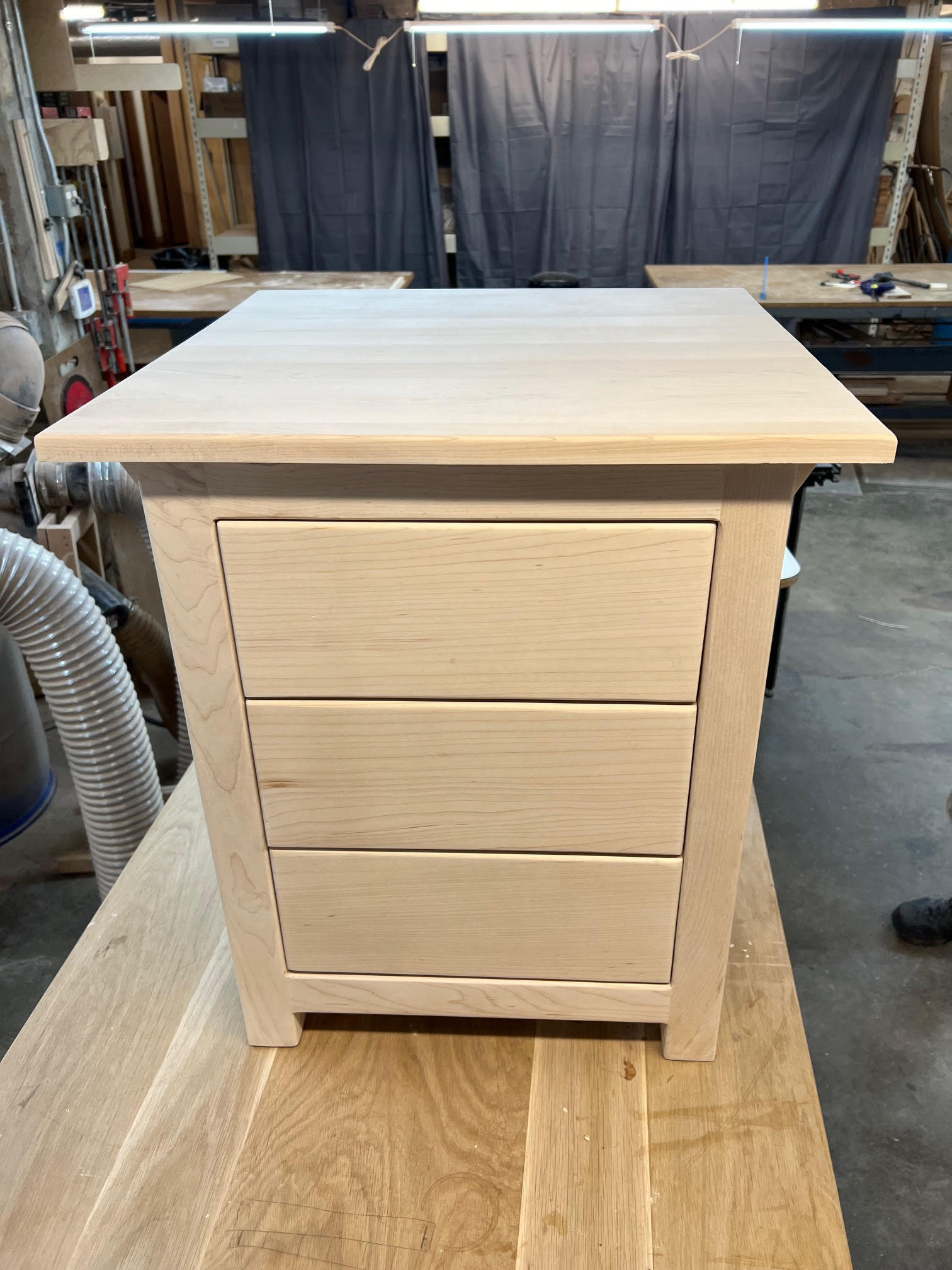 3-drawer Night Stands | Solid Maple Soft Close Night Stand | Unfinished ...