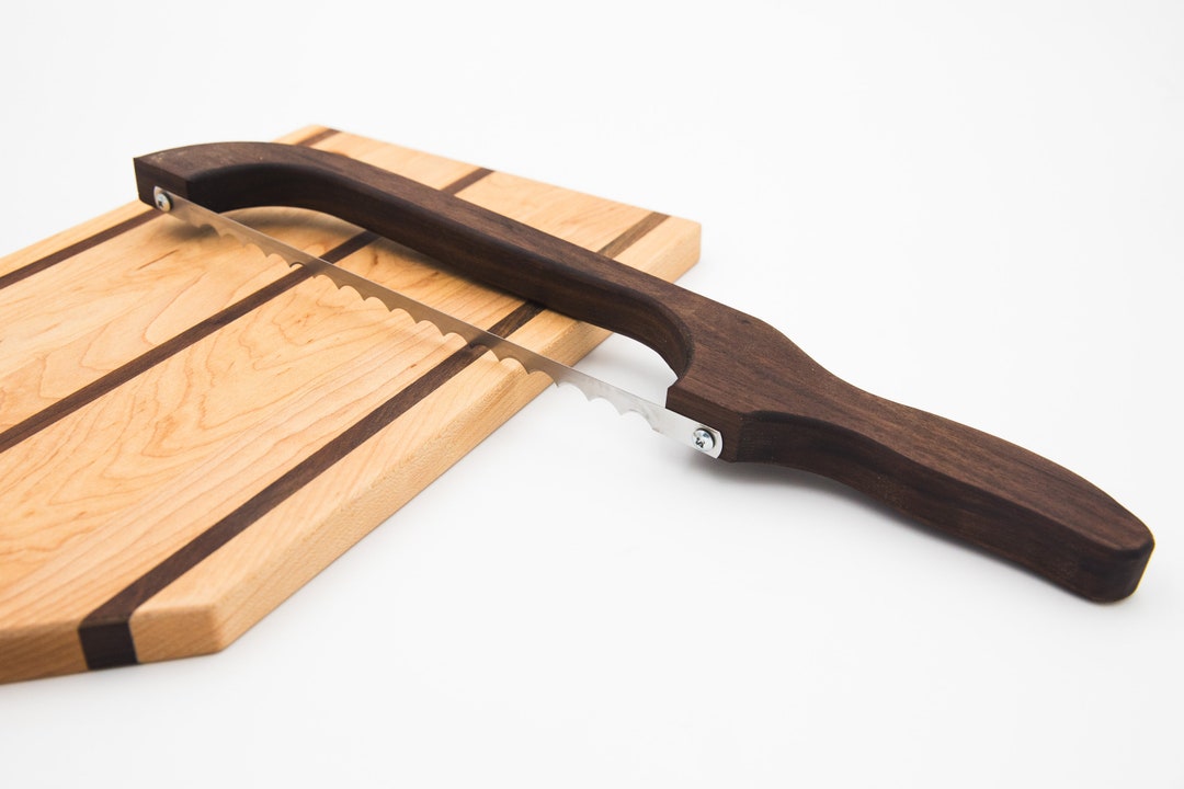 Bread Knife | Handmade Bow Knife | Black Walnut Bread Knife | Fiddle ...