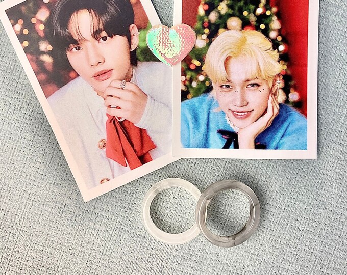 Hyunlix Rings, 2pc Resin Rings, Hyunjin and Felix Couple Rings, Stray ...