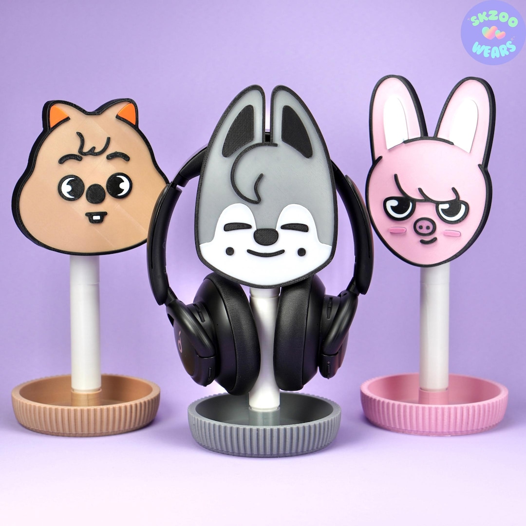 SKZOO Headphone Holder, Skzoo 3D Figure, Skzoo Collectible, Stray Kids ...