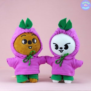 Fruit Hoodies SKZOO, Mini Skzoo Clothes, Mini Skzoo Outfits, Stray Kids ...