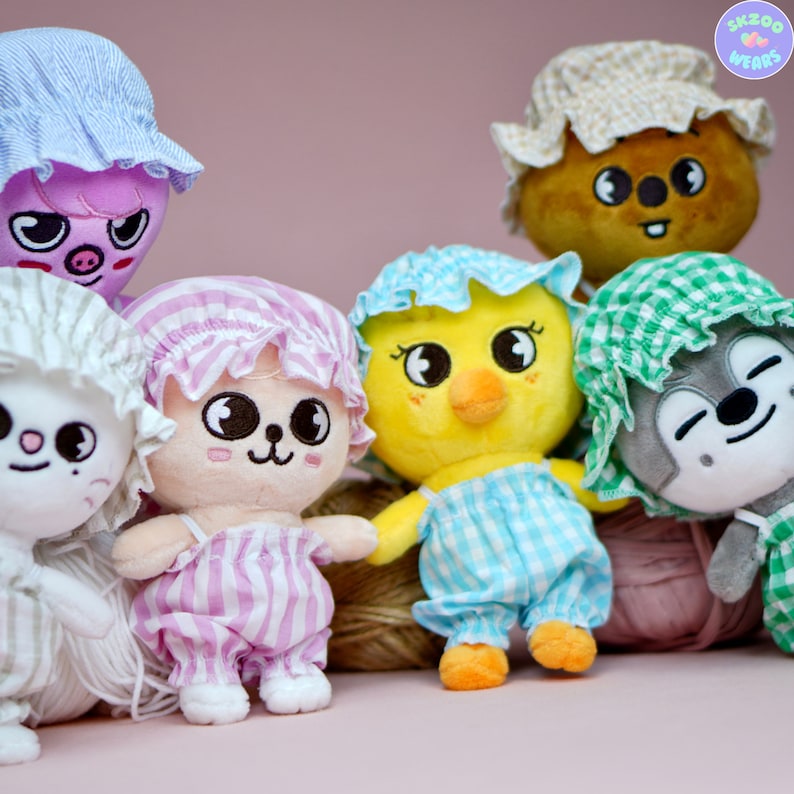 Mini Skzoo Clothes, Stray Kids Doll Outfits, Hat and Onesie - Etsy