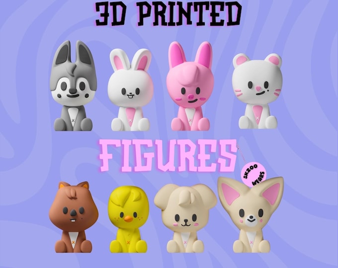 Stray Kids Skzoo Mini 3D Print Figures - Etsy Canada