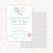 Game Set Match Pink Birthday Invitation, Preppy Tennis Party Invite ...