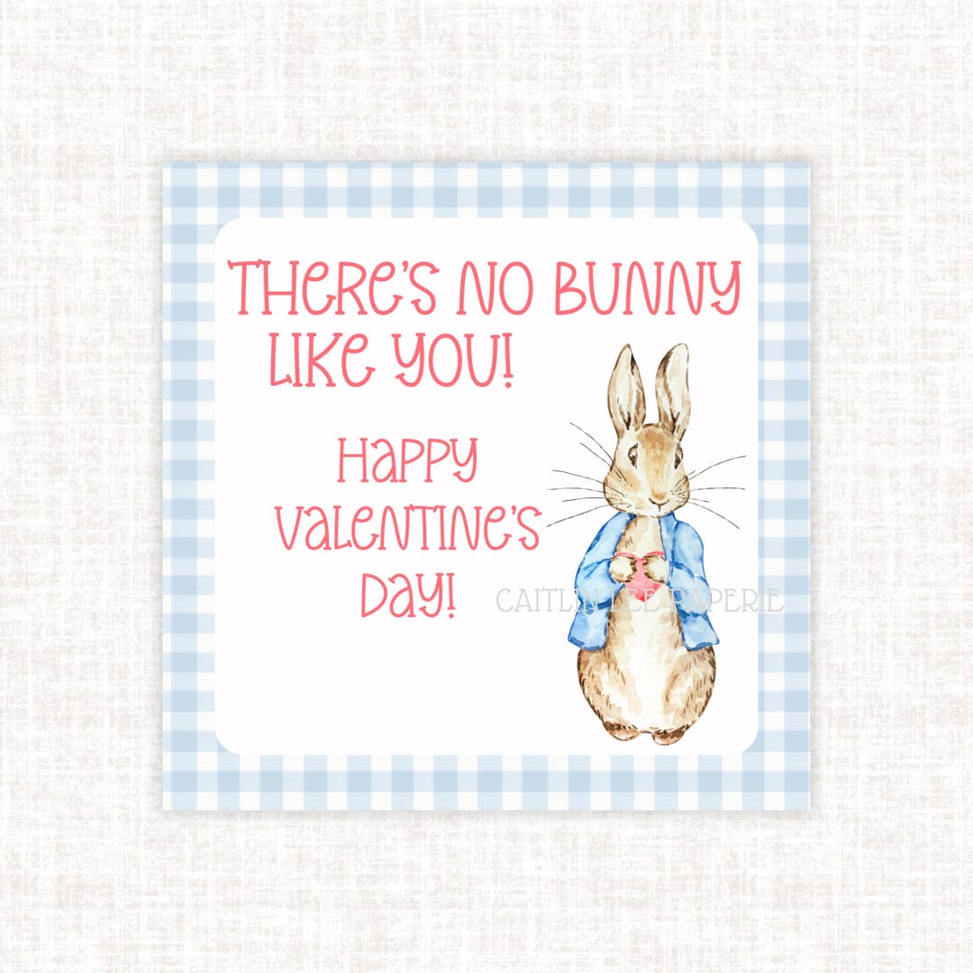Peter Rabbit Valentine Cards, Preppy Boy Valentines, Watercolor ...