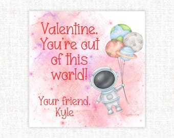 Out of This World Valentine Day Card, Classroom Cards for Vday ...