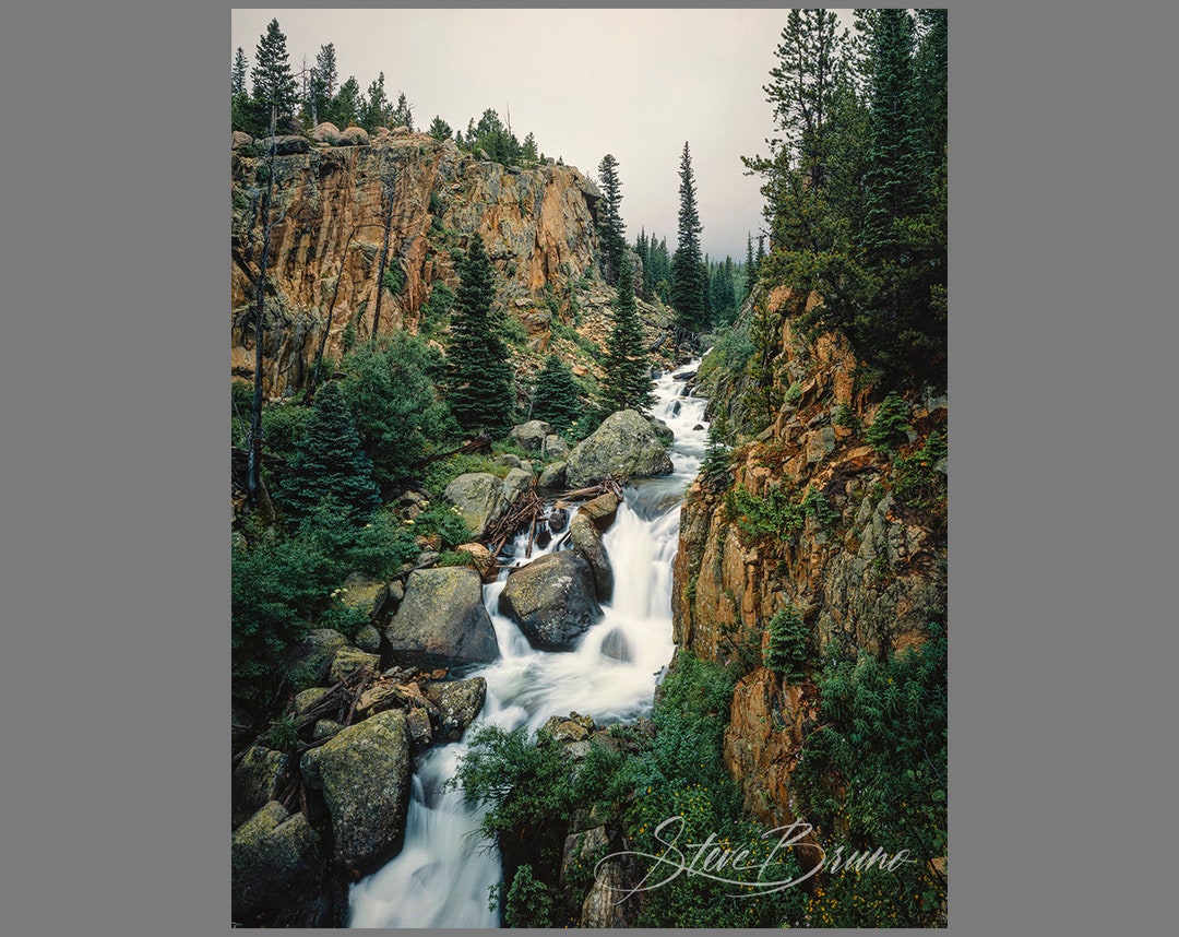 Waterfalls, Rocky Mountain National Park, Wall Art, Colorado Landscape ...