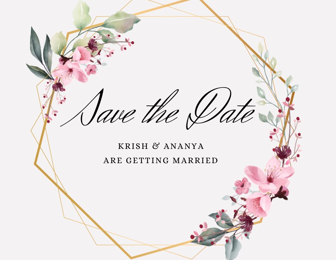 Save the Date Digital Download - Etsy
