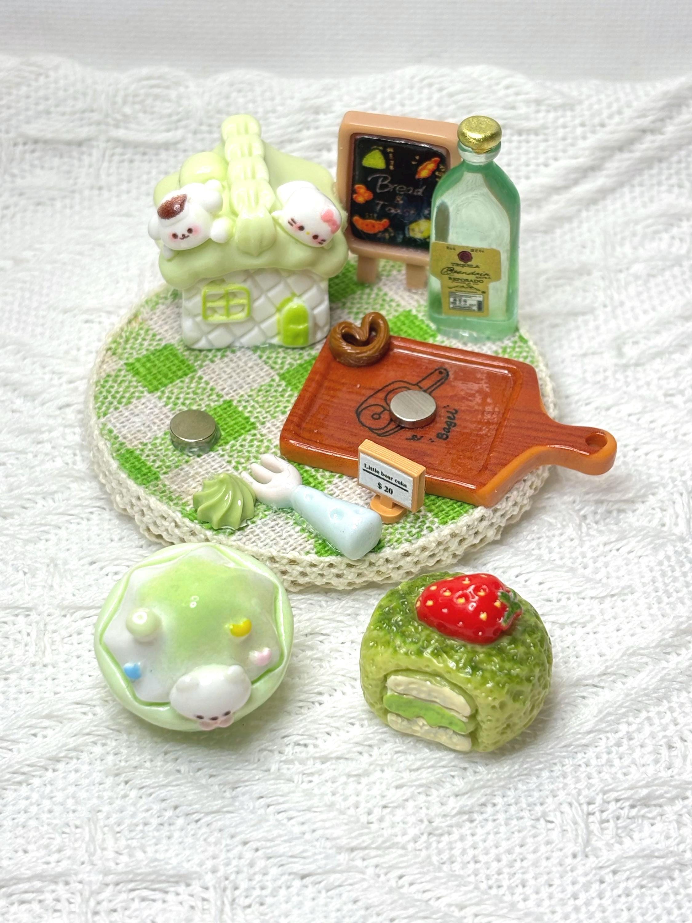 Miniature Resin Bread & Coffee Set: Handmade Dollhouse Bakery Figurines ...