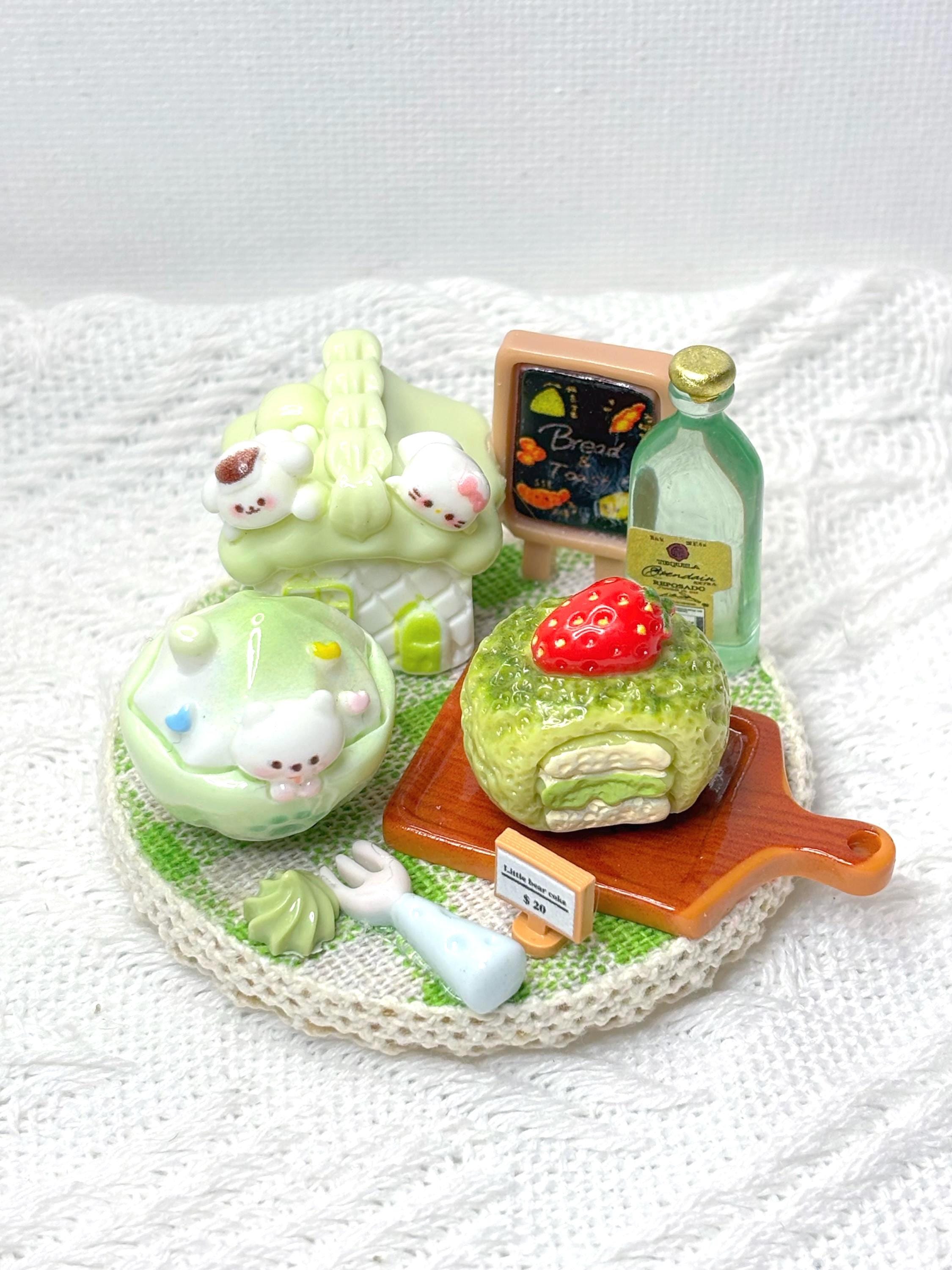Miniature Resin Bread & Coffee Set: Handmade Dollhouse Bakery Figurines ...