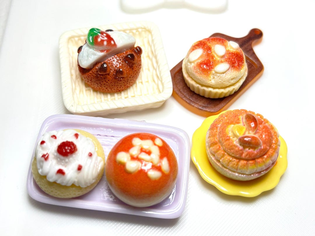 Miniature Bread Set: 3pcs Resin Food Toys for Crafts - Etsy