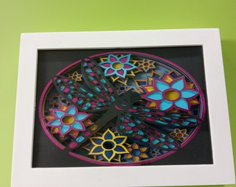 Shadow Box Dragonfly - Etsy