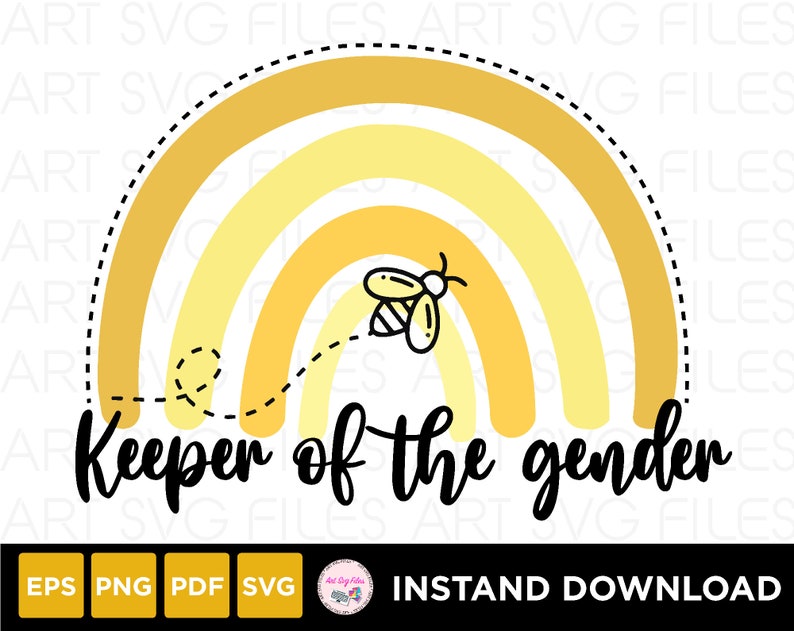 Keeper of the Gender Svg Sublimation Baby Gender Reveal - Etsy India