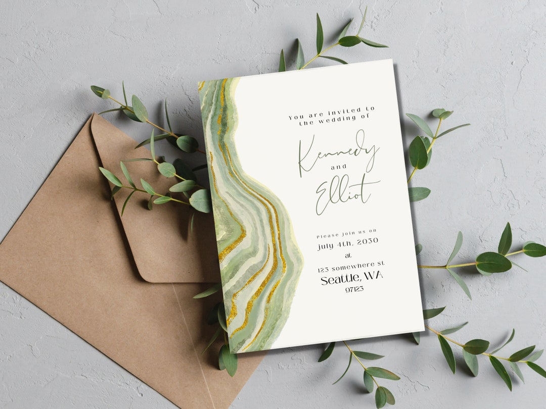 Wedding Invitations - Digital Download Only - PNG - PDF - Etsy