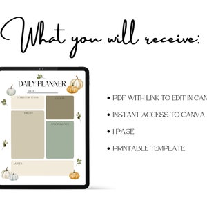 Fall Digital Weekly Planner Canva Template - Digital Download Only - - Etsy