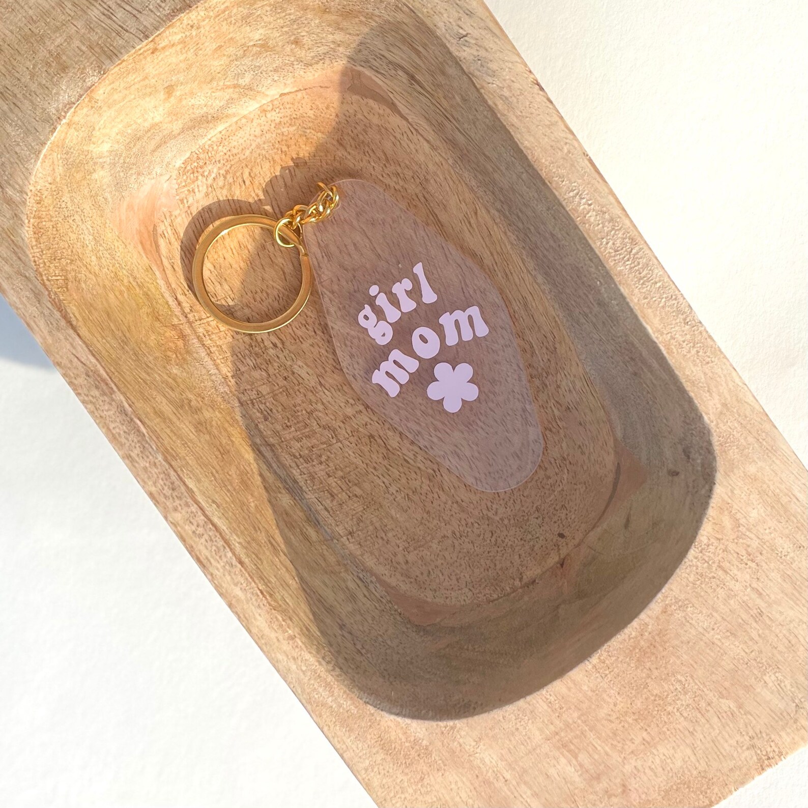 Groovy Clear Motel Keychain Pink Girl Mom Orange Only Good - Etsy