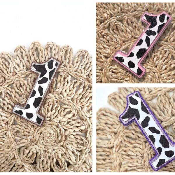 Cow Print Number - Etsy
