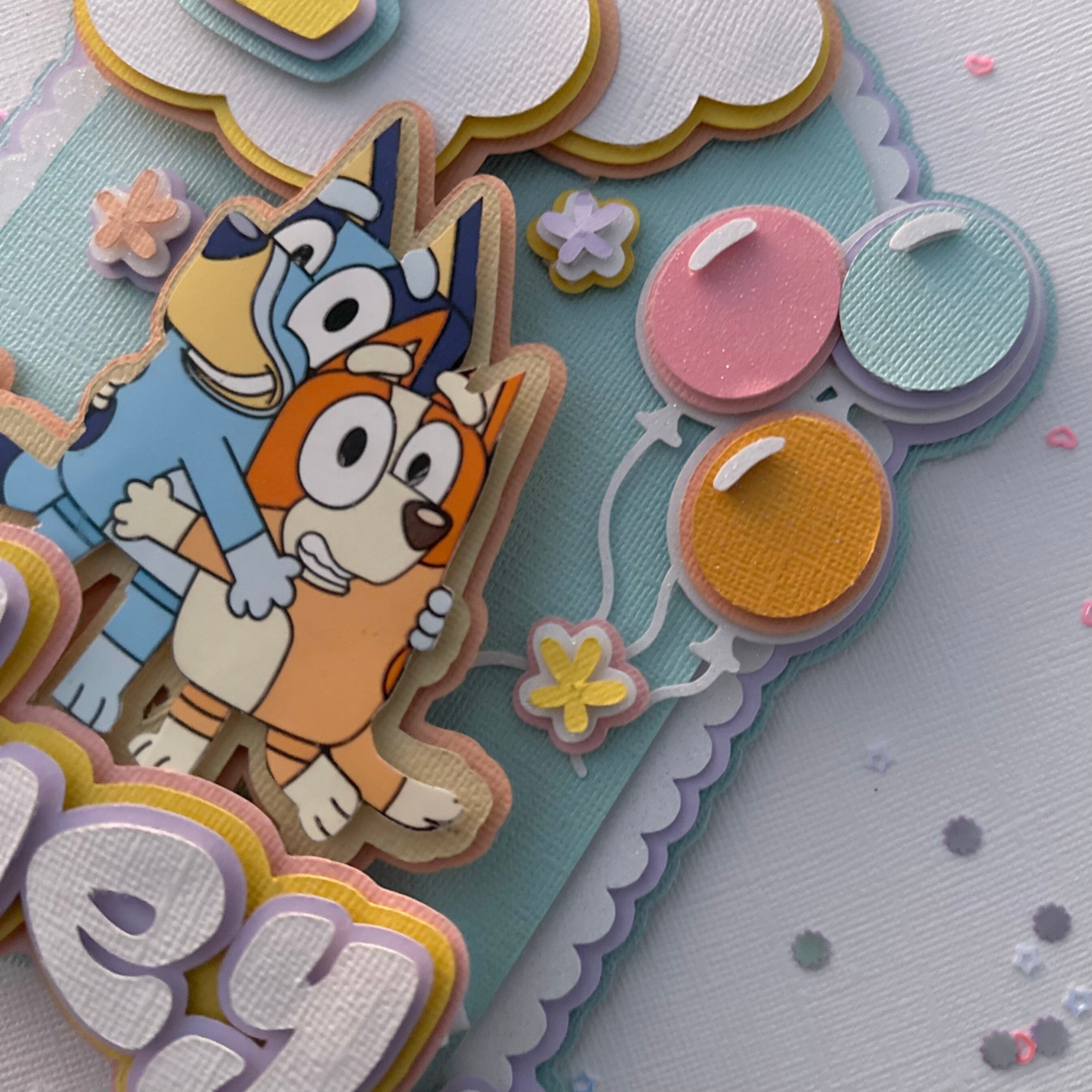 Bluey Theme Cake Topper Bluey And Bingo 3d Bluey Topper For Etsy ...