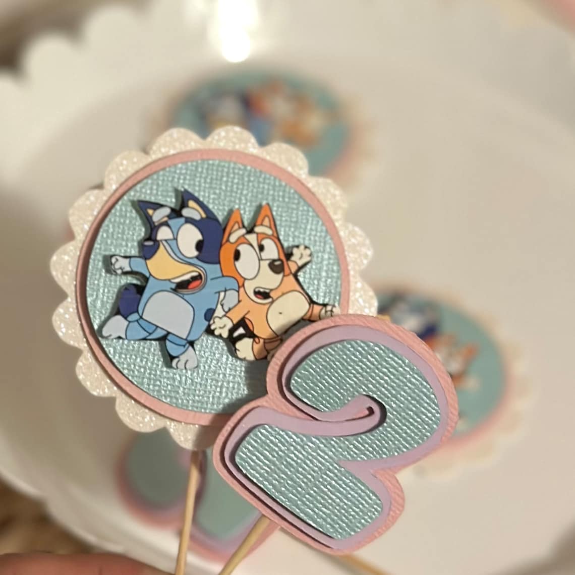 Bluey Cupcake Toppers Bluey and Bingo Theme Toppers for - Etsy Canada