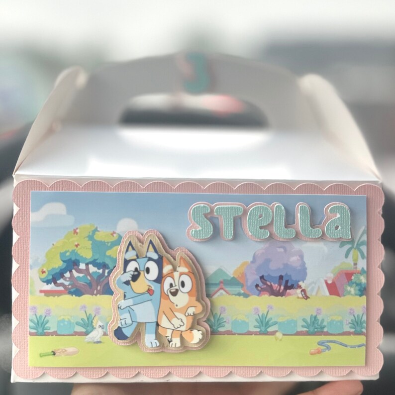 Bluey Gable Boxes for Birthday Party Bingo Gabble Box - Etsy