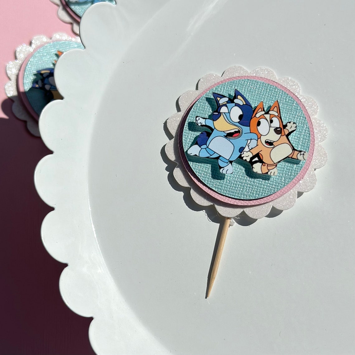 Bluey Cupcake Toppers Bluey and Bingo Theme Toppers for - Etsy Canada