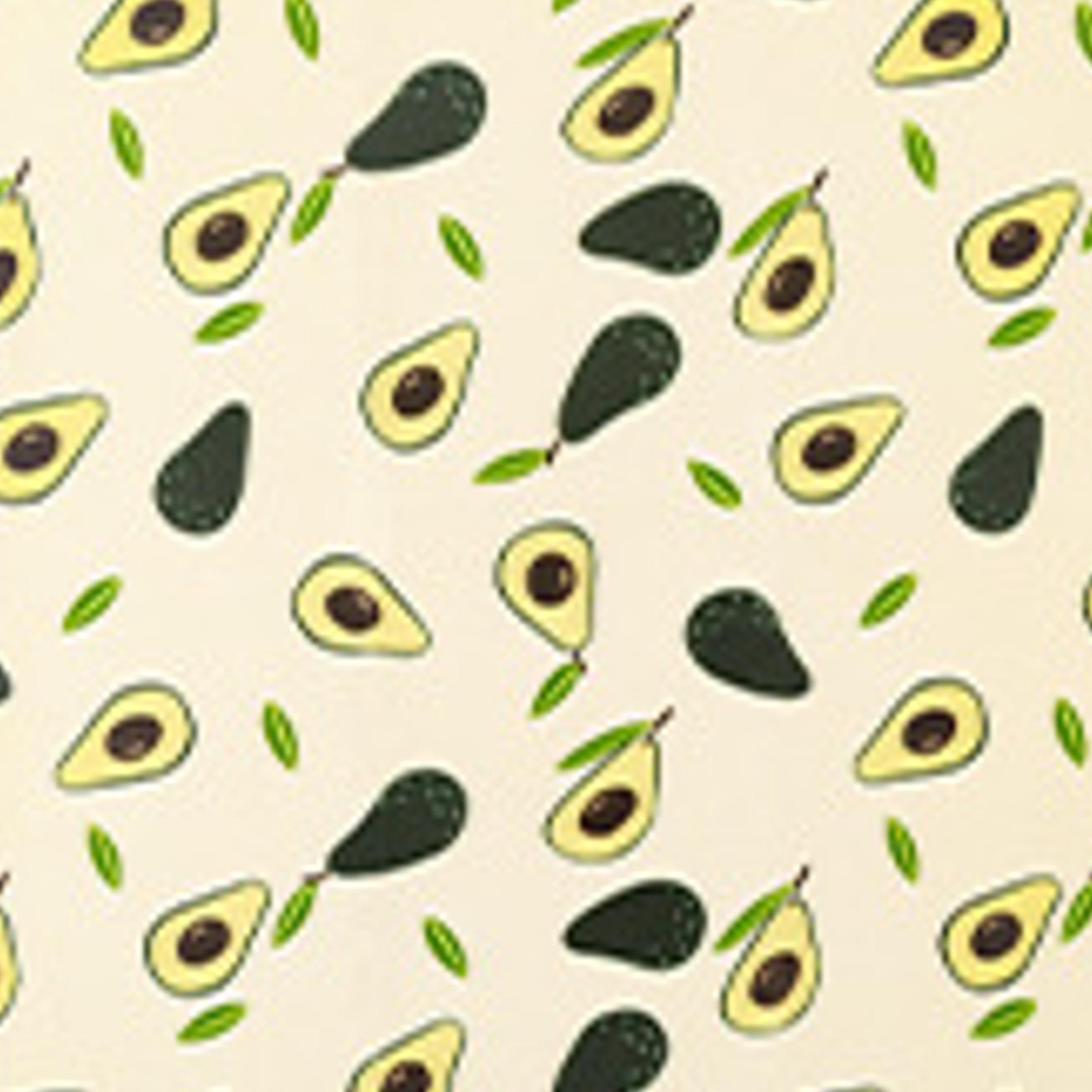 EKOH Beeswax Food Wraps Set of 3 Happy Avocado Reusable Beeswax Print ...