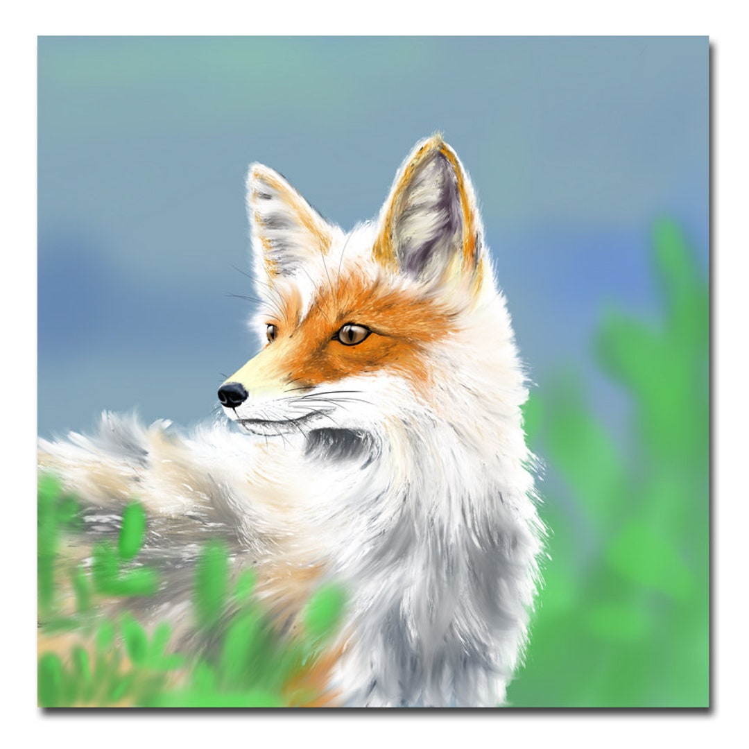 Digital Download, Printable Original Art - Fox - Etsy