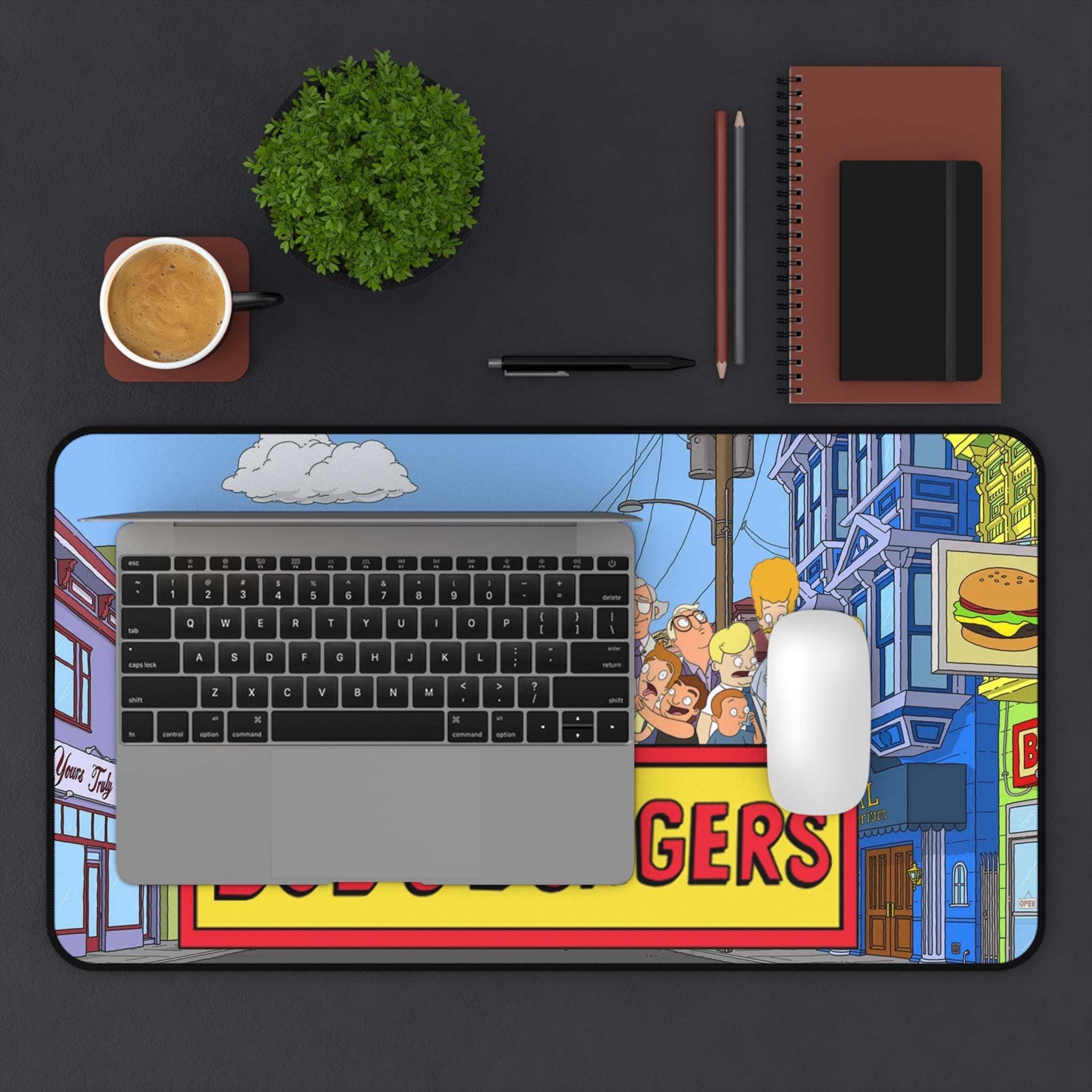 Bobs Burgers Desk Mat, Custom Bobs Burgers Desk, Custom Mouse Pad, Bob ...