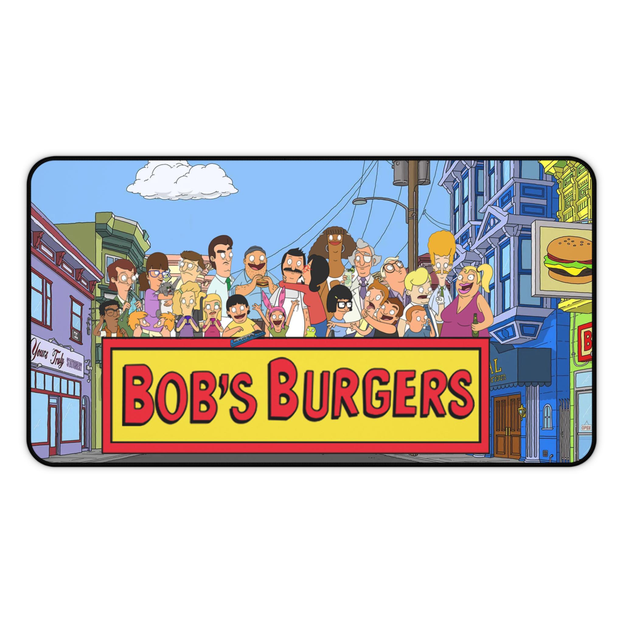 Bobs Burgers Desk Mat, Custom Bobs Burgers Desk, Custom Mouse Pad, Bob ...