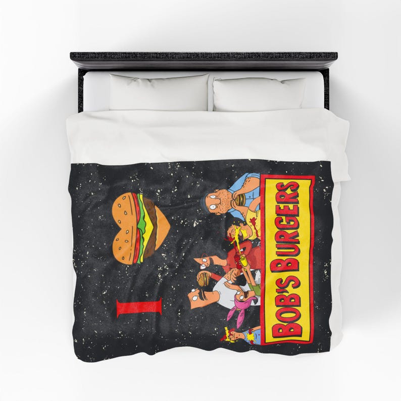 Bobs Burgers Blanket, Bobs Burgers, Custom Bobs Burgers Merch, Custom ...