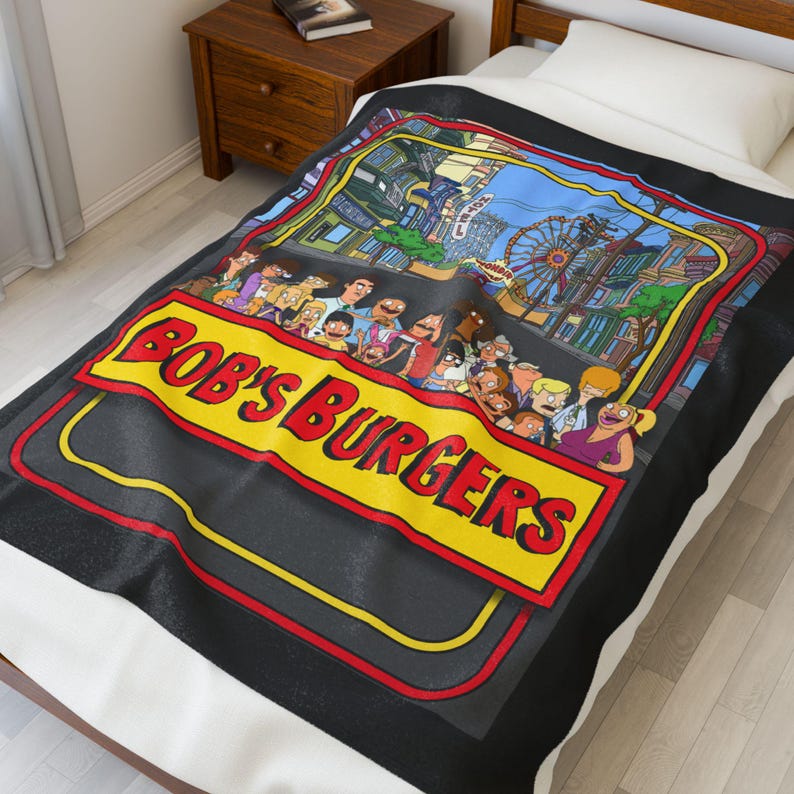 Bobs Burgers Blanket, Bobs Burgers, Custom Bobs Burgers Merch, Custom ...